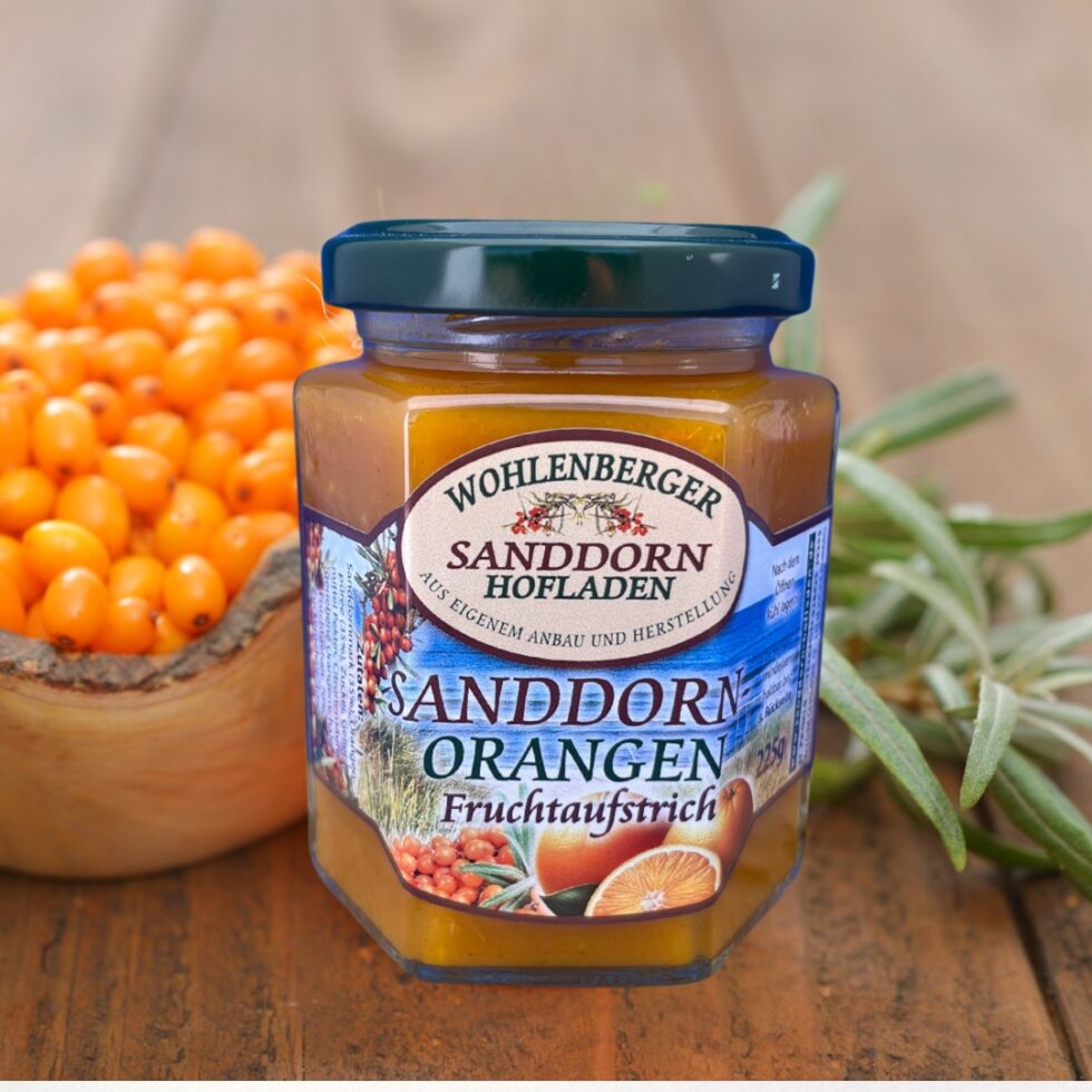 Sanddorn-Orange Fruchtaufstrich (225g) | Wohlenberger Sanddorn Hofladen ...